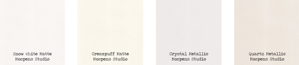 Cardstock (backing), and Folder Card Color Options