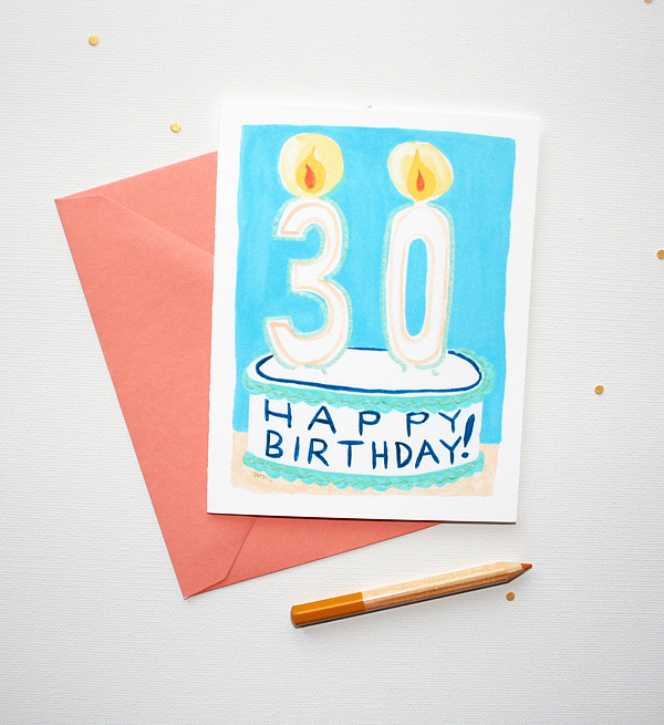 30th Birthday Card