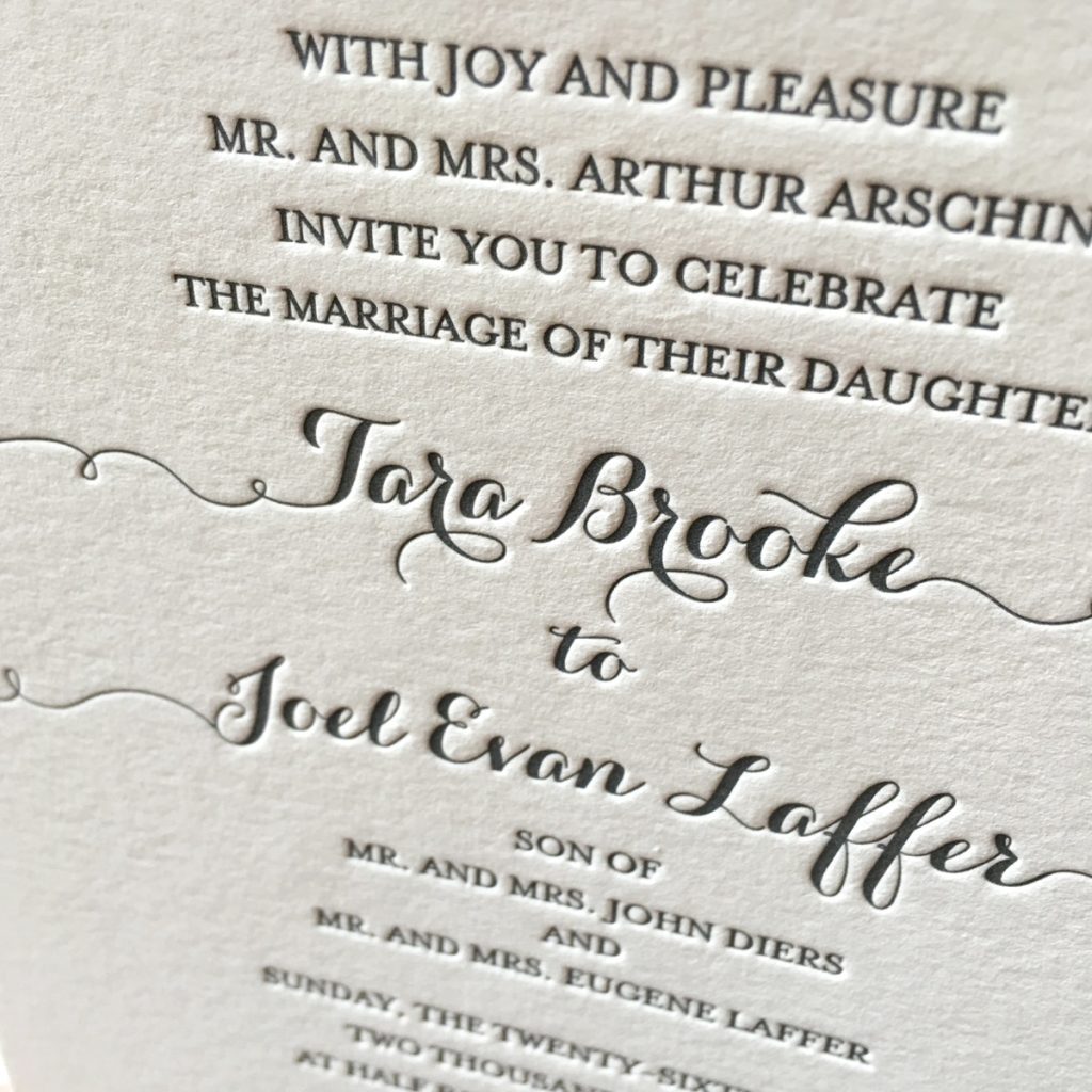 29 Custom Letterpress Invitations You’ll Love