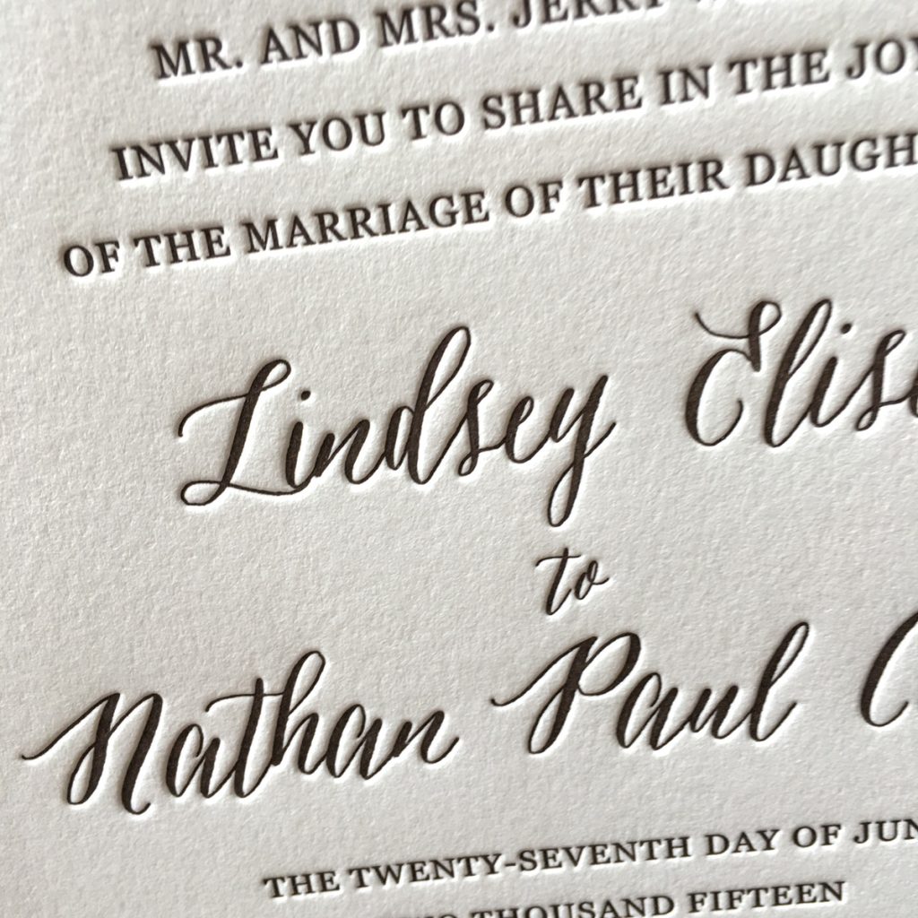 29 Custom Letterpress Invitations You’ll Love