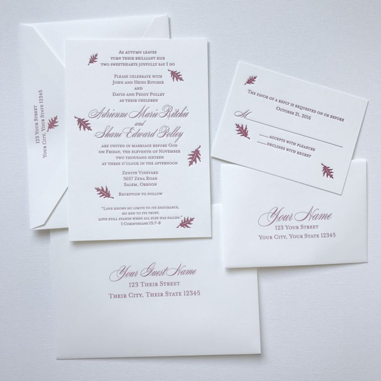 Cheap letterpress wedding invitations - evewest