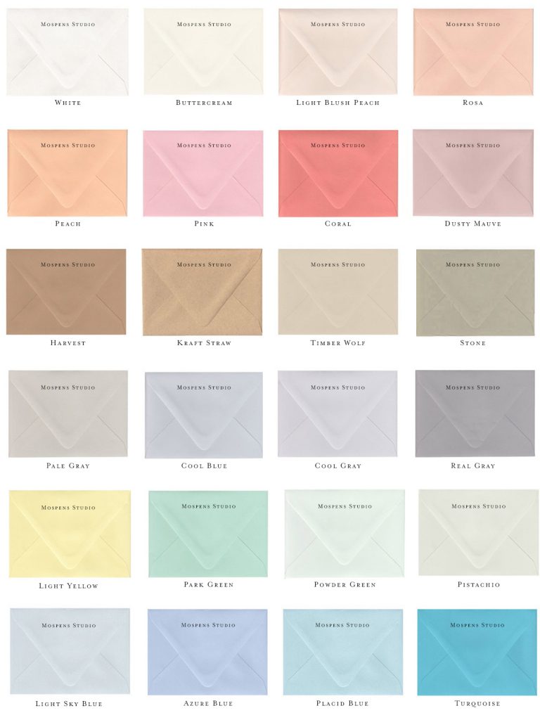 Envelope Colors